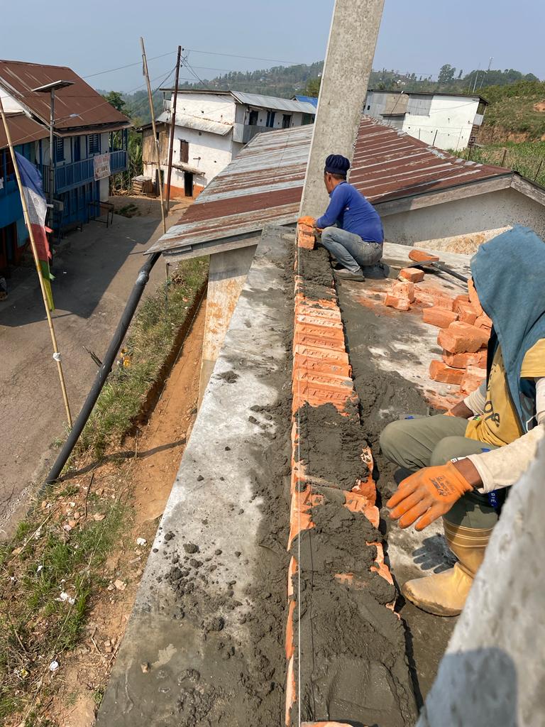 Kharang Sharada school – construction update #1 – Another Brick in Nepal