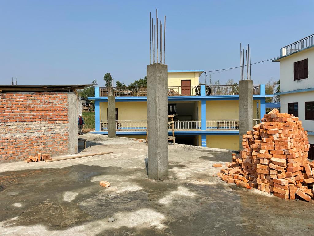 Kharang Sharada school – construction update #1 – Another Brick in Nepal