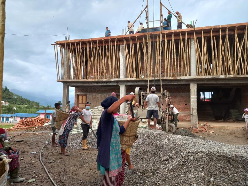 Kharang Sharada school – construction update #5 – Another Brick in Nepal