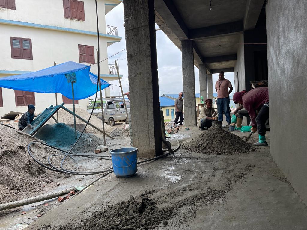 Kharang Sharada school – construction update #6 – Another Brick in Nepal